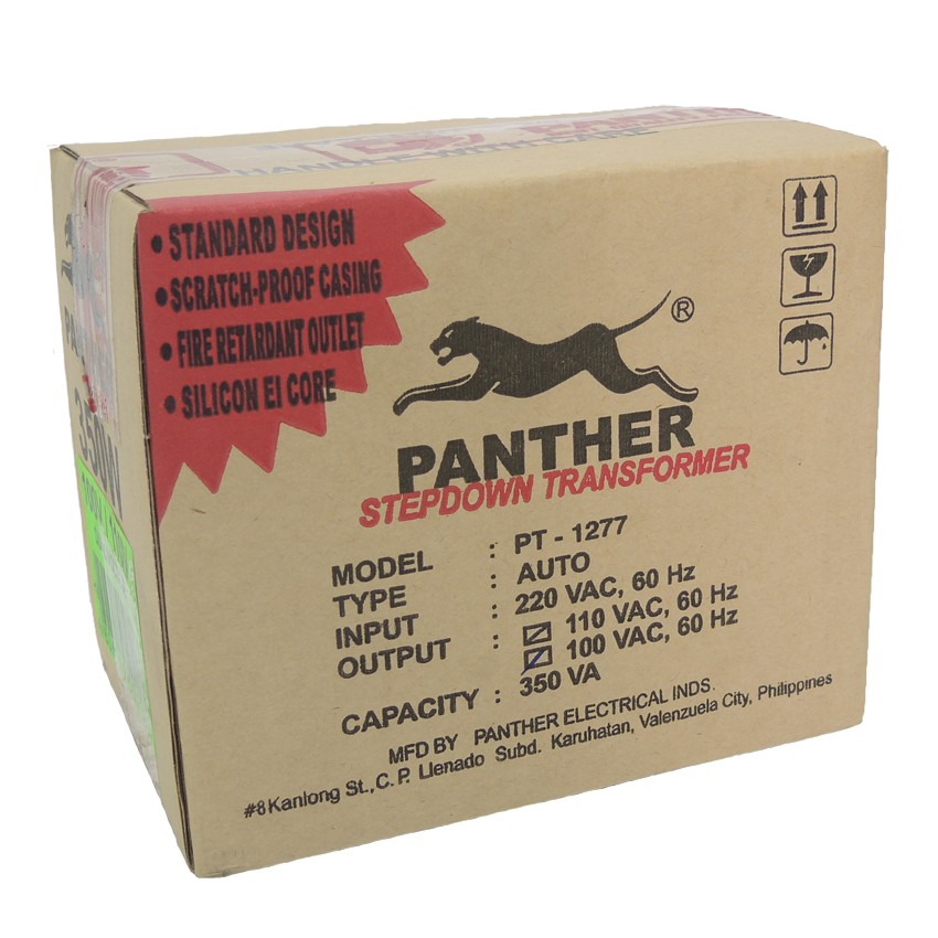 350W-DV: Panther Step Down Transformer 350W, Output 100V/110V ... 350W-DV: Panther Step Down Transformer 350W, Output 100V/110V ...
