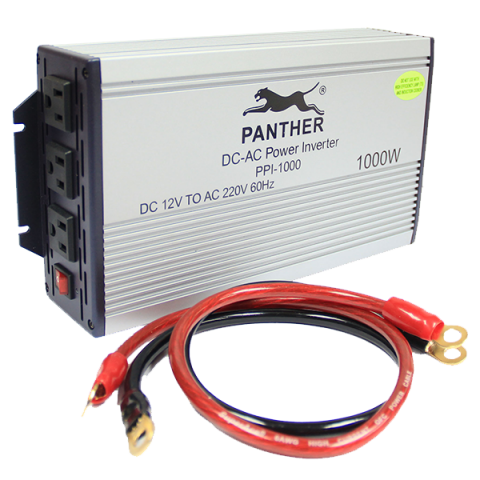 PPI 1000: Panther Power Inverter 1000VA 12V DC Input w/ 3 outlets ...