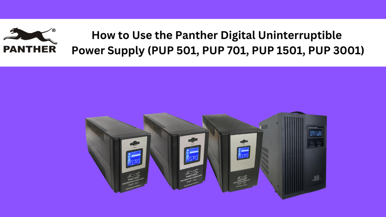 How to Use the Panther Digital Uninterruptible Power Supply (PUP 501 ...