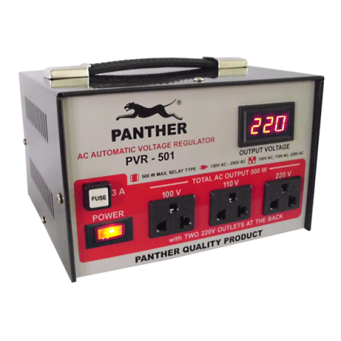 PVR 500 / PVR 501: 500W Relay Type AVR w/ Step Down Transformer ...